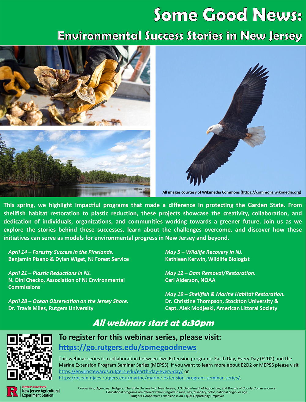 Rutgers Earth Day Every Day – webinar series – Spring 2025